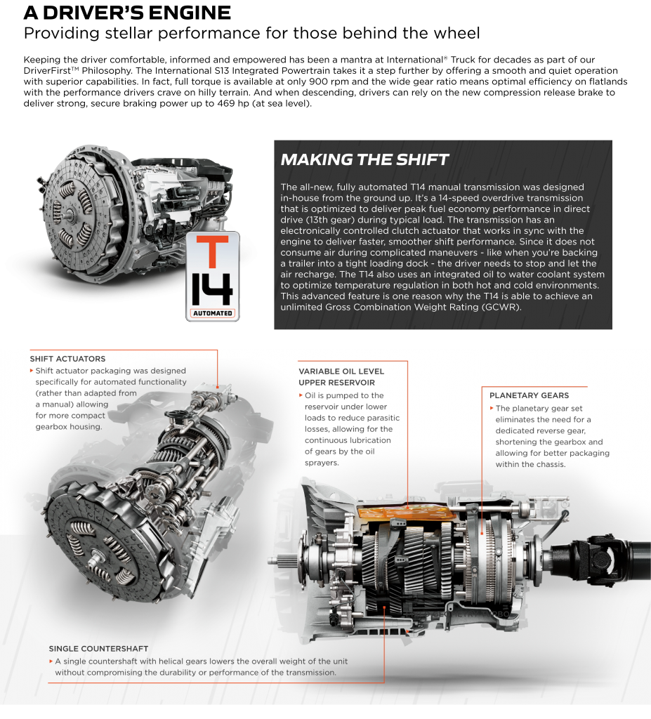 S13 Integrated Powertrain - Packer City & UP International Trucks